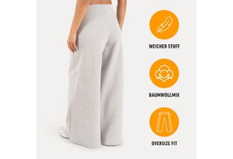 Smilodox Jogginghose Sylva Hose Damen, aus Baumwolle, Loose Fit, Gym & Streetwear Baggy, Komfort, Baumwollmix, weiches Material