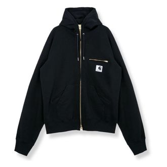 sacai Homme, Sweatshirts et sweats &agrave; capuche, Noir, Taille: L Cotton Jersey Sweat &agrave; capuche