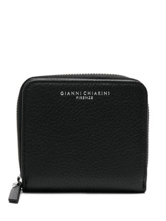 Gianni Chiarini portefeuille &agrave; logo emboss&eacute; - Noir