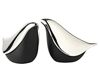 Edzard Sali&egrave;re et poivri&egrave;re Colombe, hauteur 6 cm, en argent noble, r&eacute;sistant au ternissement