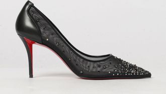 Christian Louboutin Miss Z Pumps aus Mesh mit Perlen und Kristallen