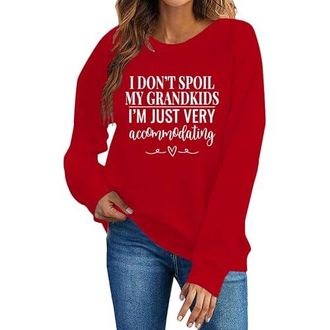Generic Sweatshirts pour femmes UK sweatshirts pour femme imprim&eacute; graphique haut surdimensionn&eacute; col rond manches longues automne hiver d&eacute;contract&eacute; confortable