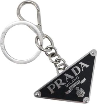 Prada Porte-cl&eacute;s en m&eacute;tal doccasion - Femme - Pre-owned - Noir - Taille: ONE Size