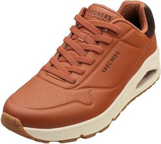 Skechers Homme Uno Tailored Air Flat-Sheets, Cognac Duraleather, 46 EU