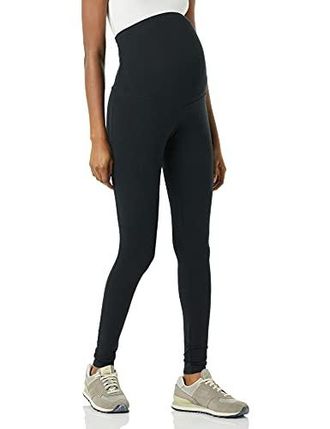 Amazon Essentials Legging de Maternit&eacute; Confortable Femme, Noir, L