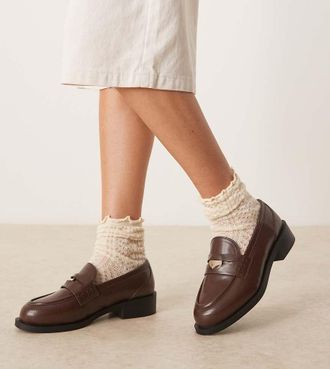 Raid RAID Wide Fit - Nonnie - Penny-Loafer in Braun