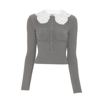 Self Portrait Damen, Strickwaren, Grau, XSGr&ouml;&szlig;e