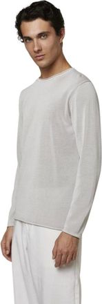 Daniele Fiesoli Homme, Pulls, Beige, Taille: XL Maille Ras du Cou