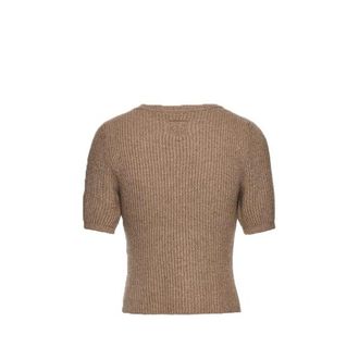 Magda Butrym Pull &agrave; manches courtes en cachemire m&eacute;lang&eacute;