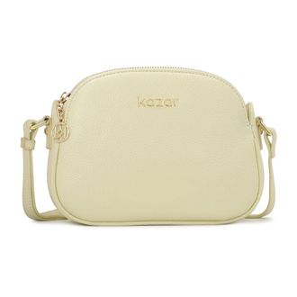 Kazar Lederhandtasche mit langem Riemen - - Bags - Damen - Gelb - ONE SIZE