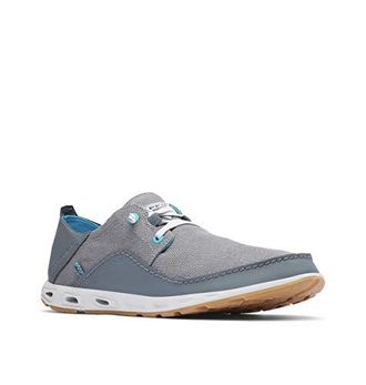 Columbia Mens PFG Bahama Vent Loco Relax III Boat Shoe, Stain Resistant, Graphite/Blue Chill, 10