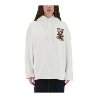 Moschino SweaT-shirt Teddy - Femme - Sweatshirts et sweats &agrave; capuche - Blanc - Taille: 36 FR