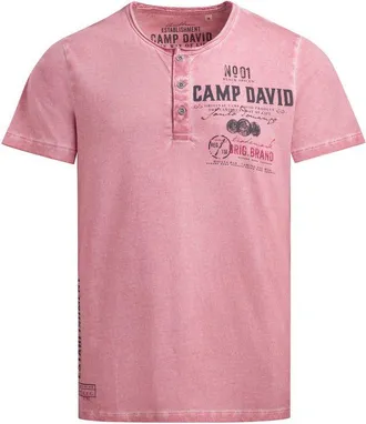 Camp David Henleyshirt aus Baumwolle