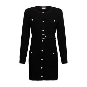 Liu Jo Elegantes Nero Kleid Aw25 - - Dresses - Damen - Schwarzk - M