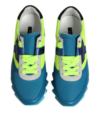 Dolce & Gabbana Multicolor Leather Low Top Men Sneakers Shoes Calfskin