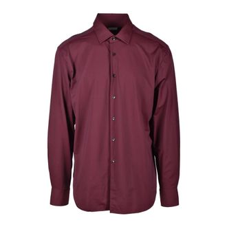 Xacus Homme, Chemises, Rouge, Taille: 5XL Chemise &Eacute;l&eacute;gante en Tissu Extensible