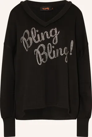 Miss Goodlife Miss Goodlife Sweatshirt Mit Schmucksteinen schwarz