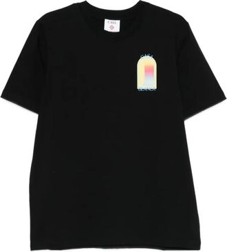 Casablanca Homme, Tops, Noir, Taille: L L&Aacute;rche T-shirt