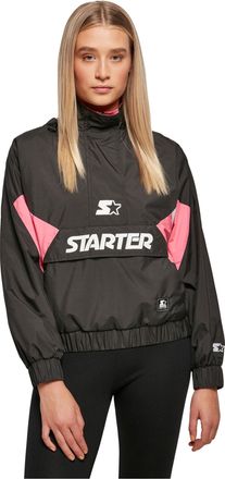 Starter Black Label Damen Ladies Starter Colorblock Halfzip Windbreaker Black/pinkgrapefruit, XS