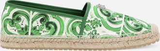 Dolce & Gabbana Espadrilles Aus Canvas Majolika-print - Mann Sandalen Und Slides Drucken 43