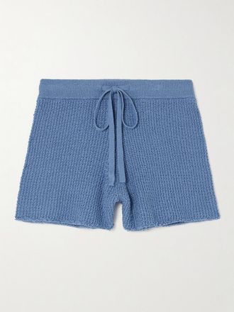 The Elder Statesman Nora Lite Shorts Aus Baumwolle - Blau