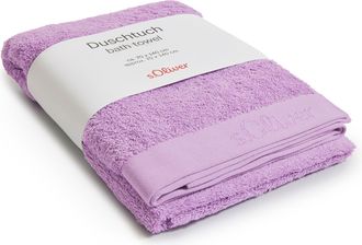 s.Oliver Duschtuch 70x140 cm - 100% Baumwolle, 600 g/m², weich & saugstark, Badetuch Flieder