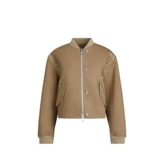 Our Legacy Bomber &agrave; frill Kharkee &agrave; double tissage satin&eacute;