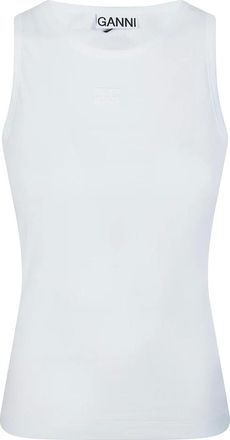 Ganni Femme, Tops, Blanc, Taille: 36 FR Tank Top Costina