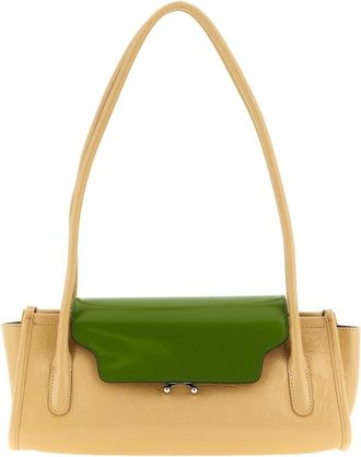 Marni Ledertasche mit Kontrastklappe - - Bags - Damen - Mehrfarbig - ONE SIZE