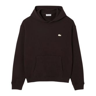 Lacoste Homme, Sweatshirts et sweats &agrave; capuche, Brun, Taille: S Loose Fit Printed Sweat &agrave; capuche