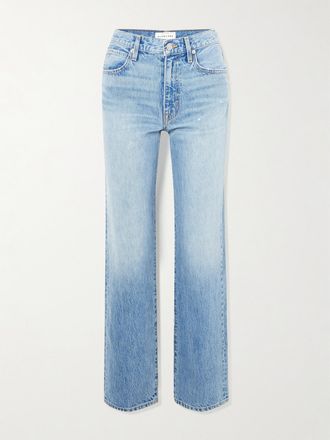 Slvrlake Denim Jean Droit Taille Haute Kendra - Bleu