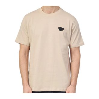 Disclaimer Urban Jersey Shirt mit Positiven Botschaften - - Tops - Herren - Beige - XS
