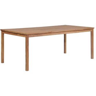 vidaXL Vidaxl - Table de jardin 200x100x77 cm Bois de teck solide