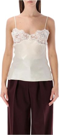 Chloé Femme, Tops, Blanc, Taille: 38 FR Top caraco