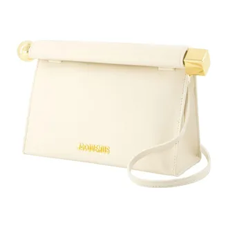 Jacquemus Le Sac Rond Carr&eacute; Shoulder Bag - Beige