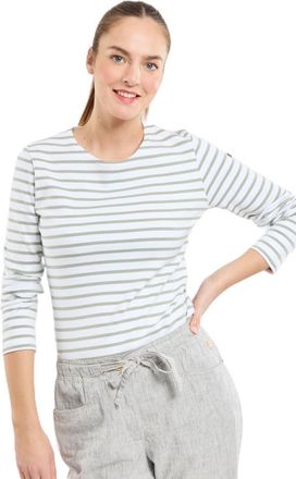 Armor Lux Damen Marini&egrave;re Lesconil Col Bateau en Coton &Eacute;pais Femme Pullover, Wei&szlig;/Shadow, M