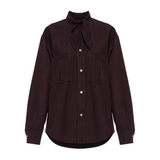 Forte_Forte Hemd mit Taschen - - Blouses & Shirts - Damen - Rot - M