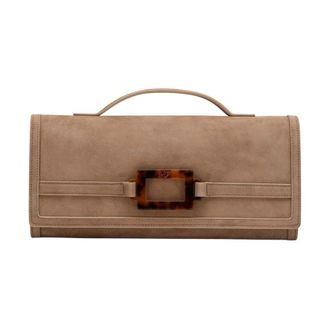 Roger Vivier Weiche Clutch-Tasche - - Bags - Damen - Braun - ONE SIZE