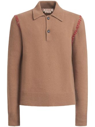 Marni polo en maille - Marron