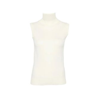 Sportmax Femme, Pulls, Beige, Taille: 42 FR Col roul&eacute;s