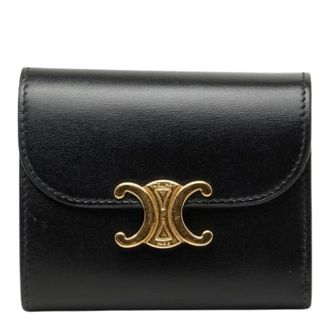 Celine Portefeuille Pre-owned (tri-pli) - Femme - Pre-owned - Noir - Taille: ONE Size
