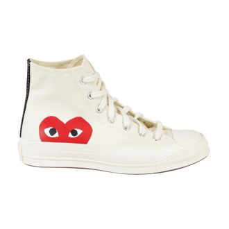 Comme Des Gar&ccedil;ons Homme, Chaussures, Blanc, Taille: 42 1/2 EU High Red Heart Baskets