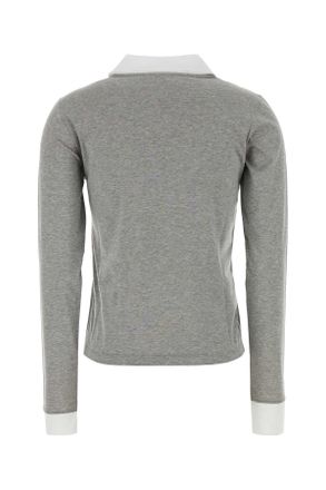 Miu Miu Polo Collar Shirt - Gray