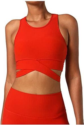 Generic Soutien-gorge de sport 2026 design 2023 pour femmes, soutien-gorge push-up r&eacute;sistant aux chocs, haut &eacute;lastique, v&ecirc;tements de sport, gym, yoga, gilet d