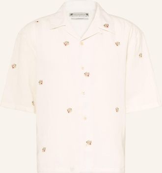 AllSaints Allsaints Resorthemd Feline Oversize Fit Mit Leinen beige