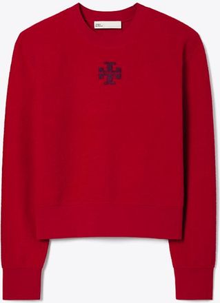 Tory Burch Damen Wool Logo Sweater