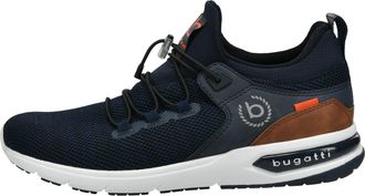 Bugatti Herren Low-Top Sneaker, Männer Halbschuhe, Wechselfußbett,Strassenschuhe,Freizeitschuhe,Turnschuhe,Laufschuhe,dunkelblau (4100),47 EU / 11.5 UK