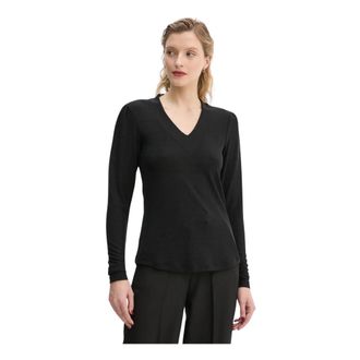 Bruuns Bazaar Longsleeve - - Tops - Damen - Schwarzk - XS