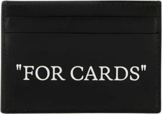 Off-white Homme, Accessoires, Noir, Taille: ONE Size Porte-cartes Quote