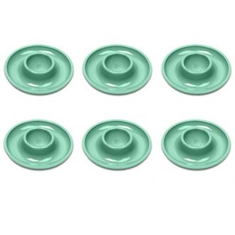 Westmark 6 Eierbecher, rund, stapelbar, &oslash; 10 cm, Hochwertiger Kunststoff, Punto, Mint-Gr&uuml;n, 206222EM